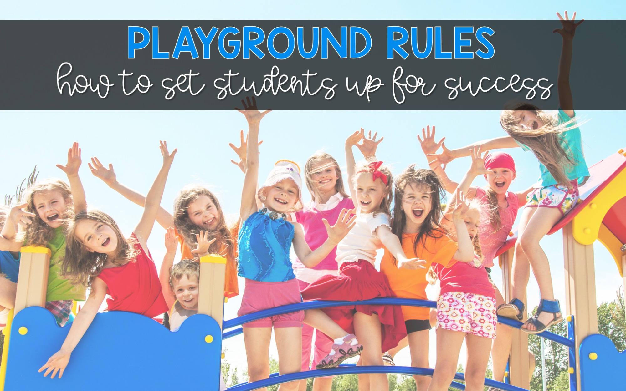 Playground Rules Flash Cards - Kindergarten Smarts